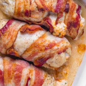 Bacon Wrapped Cream Cheese Chicken