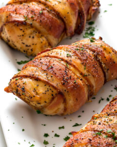 How To Make The Best Crispy Bacon Wrapped Cream Cheese Chicken
