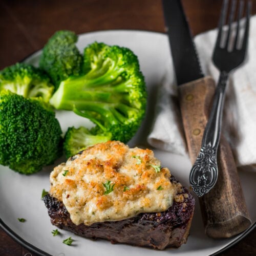 Steakhouse Style Parmesan Crusted Steak🥩