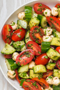 Cucumber Caprese Salad: How To Make It Fresh & Lemon Zested