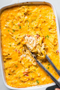 Baked Chicken Spaghetti With Velveeta Sauce