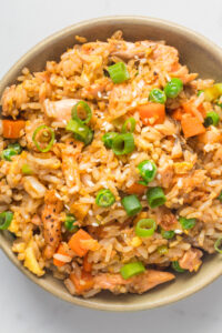 Salmon Fried Rice In 20 Minutes