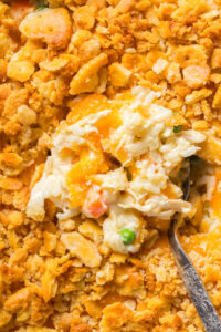 Easy Turkey Rice Casserole With Crispy, Buttery Topping