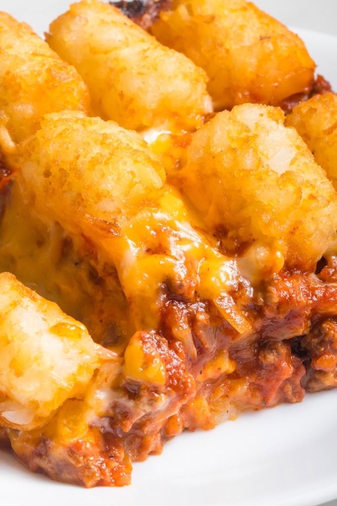 Chili Cheese Tater Tot Casserole