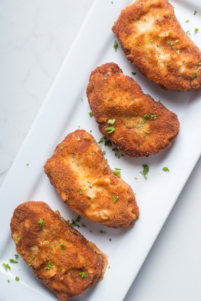Crispy Oven Baked Breaded Pork Chops