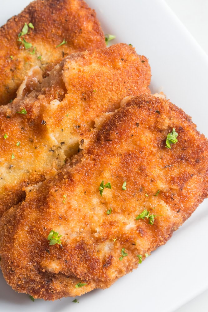 Crispy Oven Baked Breaded Pork Chops
