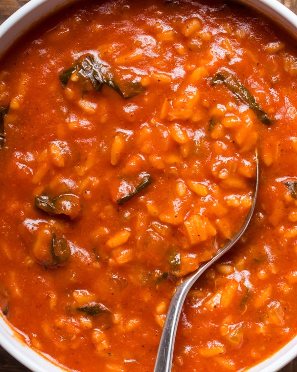 30 Minute Tomato Rice Soup