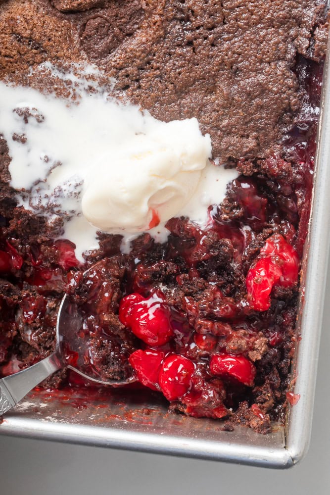 Chocolate Cherry Dump Cake